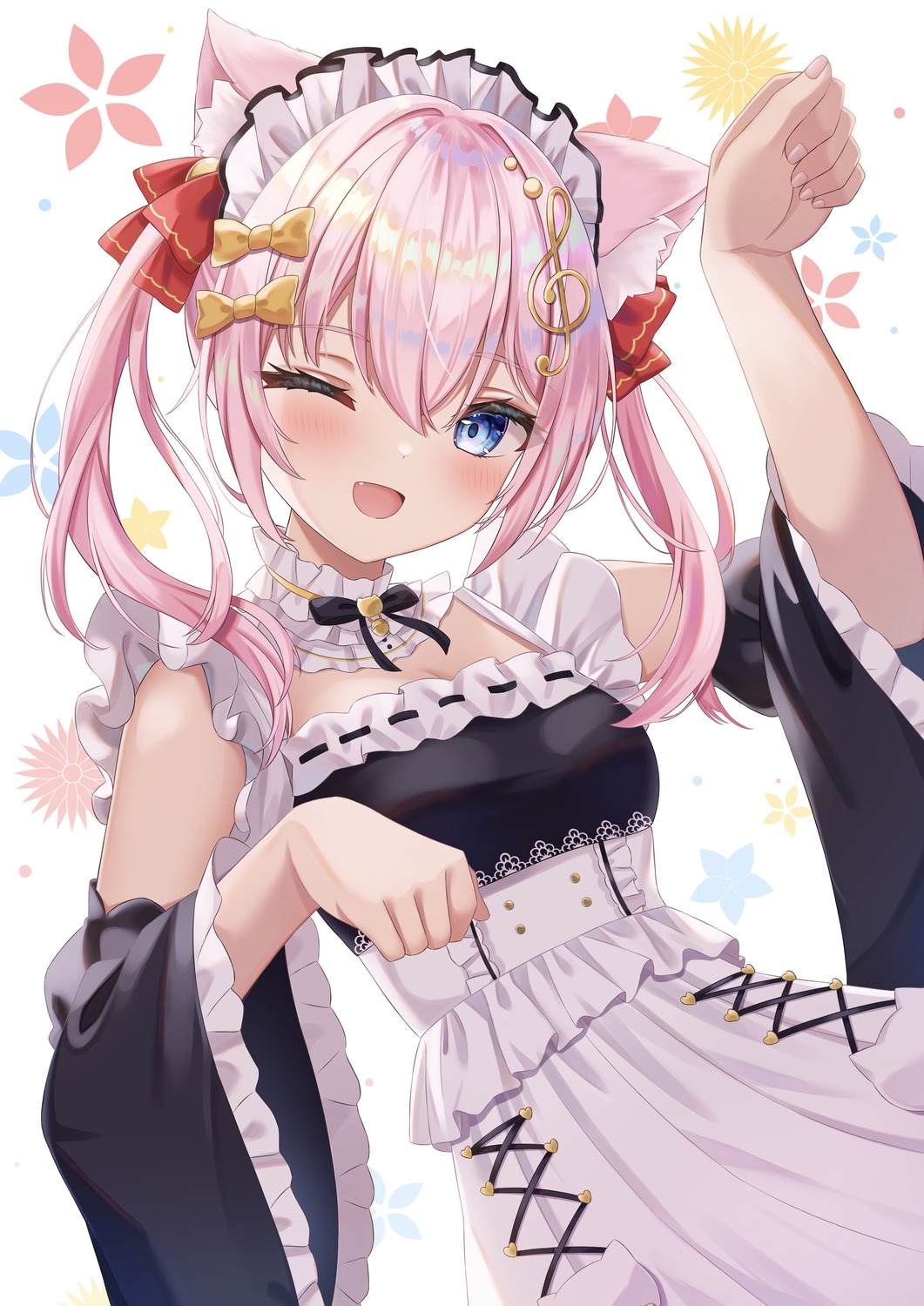 yu illust1002 indie virtual youtuber nekoto kanami animal ears maid nekomimi | #1134754 | yande.re